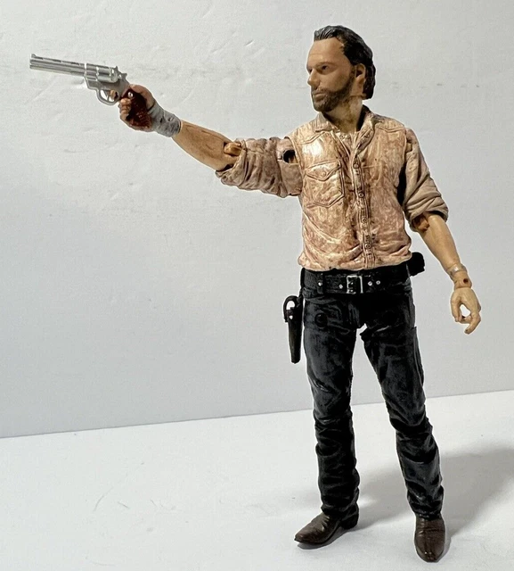THE WALKING DEAD McFarlane Rick Grimes w/ Revolver Action Figure AMC ...