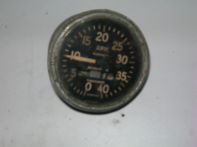 VINTAGE RARE RPM (Thousands) GAUGE TACHOMETER HOT ROD RAT ROD ...