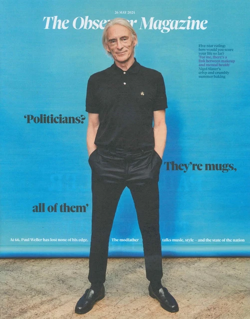 OBSERVER REVUE : Paul Weller, Adjoa Andoh , Harlan Coben, Mode, 26.5.24 ...
