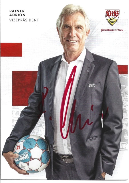 RAINER ADRION-VFB STUTTGART-AUTOGRAMMKARTE-RAR EUR 5,99 - PicClick DE