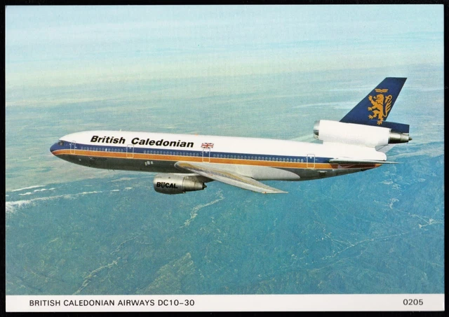 BRITISH CALEDONIAN AIRWAYS McDonnell Douglas DC 10-30 Postcard £4.20 ...