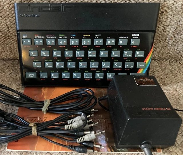 A GOOD USED vintage Sinclair ZX Spectrum 48K computer & accessories ...