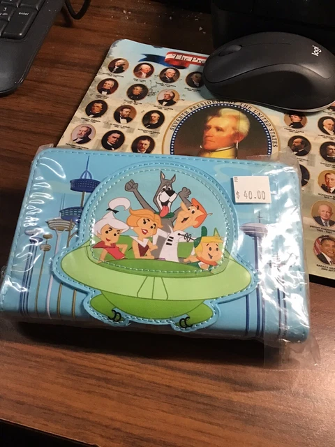 LOUNGEFLY WARNER BROS. The Jetsons Spaceship Family Characters Zip ...