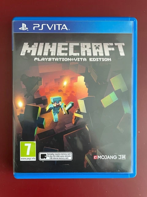 PS VITA MINECRAFT Physical Cart Version Rare REGION FREE (Works On NTSC ...