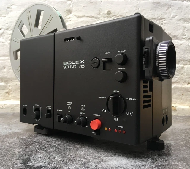 SUPER 8 TWIN Track Sound Projector Bolex 715 Reconditioned 6 Month ...