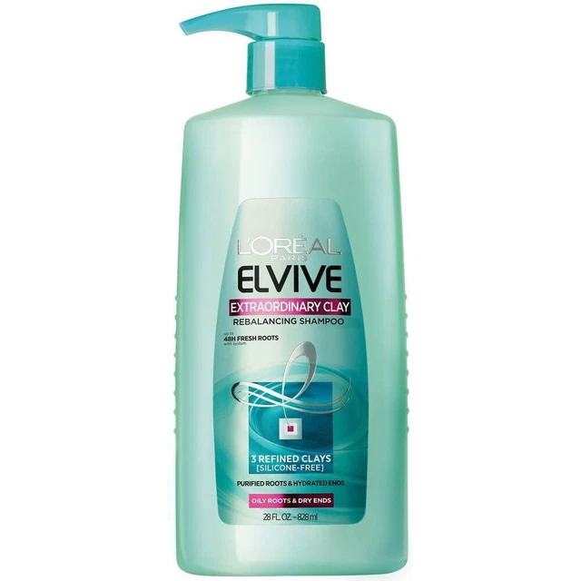 L'OREAL PARIS ELVIVE Extraordinary Clay Rebalancing Shampoo for Dry ...