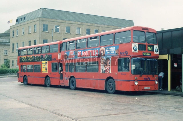 ORIGINAL BUS PHOTOGRAPHIC negative First Manchester Atlantean 4523 ...