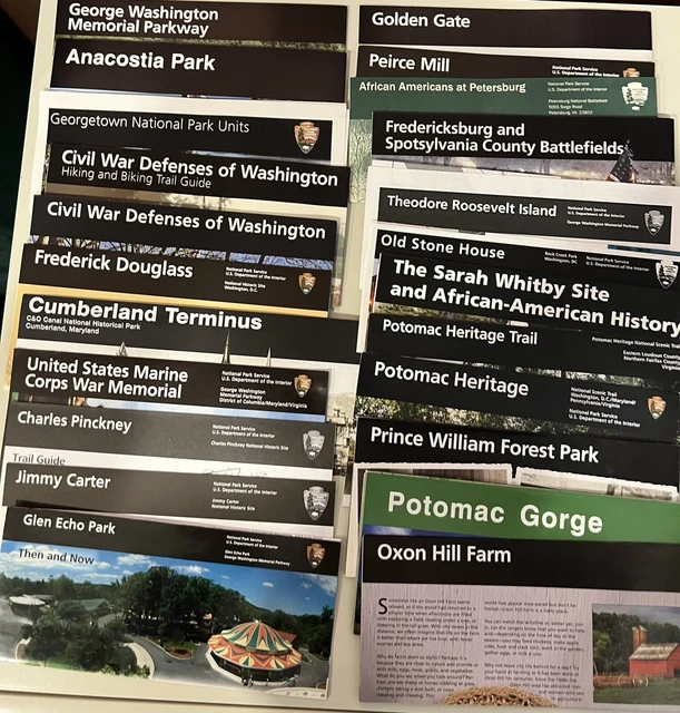 NATIONAL PARKS SERVICE NPS Unigrid Brochure Map (Select 5) - Third ...