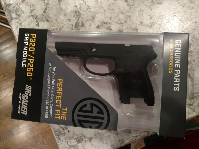 SIG P320/P250 SUBCOMPACT Grip Module 9/40/357 Black Small/Medium Railed ...