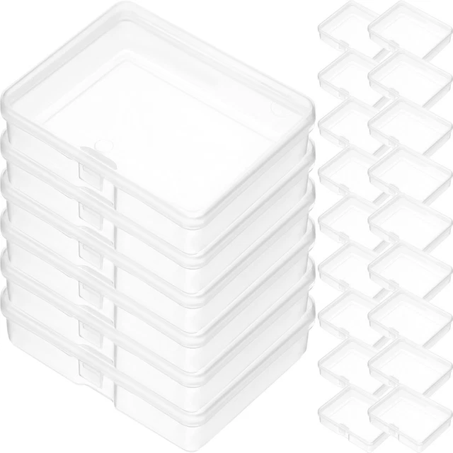 24 PCS ORGANIZING Gift Storage Clear Plastic Cases Food Packaging Boxes ...