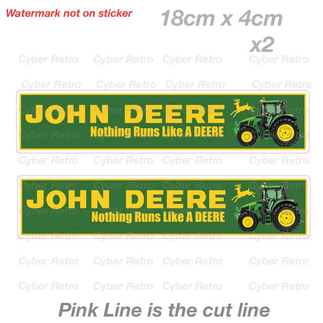 JOHN DEERE TRACTOR Banner Logo Vinyl Sticker $7.00 - PicClick AU