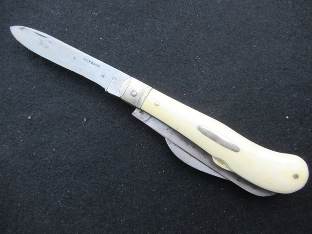RARE COUTEAU ANCIEN Pliant Multilames Eschbaum Old Folding Knife ...