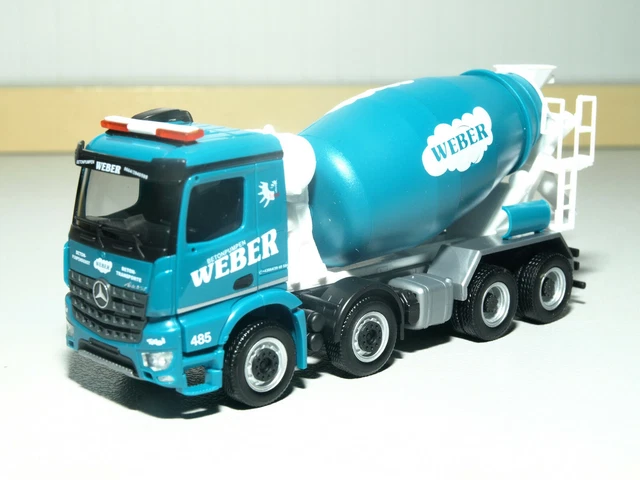 HERPA MERCEDES-BENZ AROCS M Betonmischer Betonpumpen Weber 312707 EUR ...