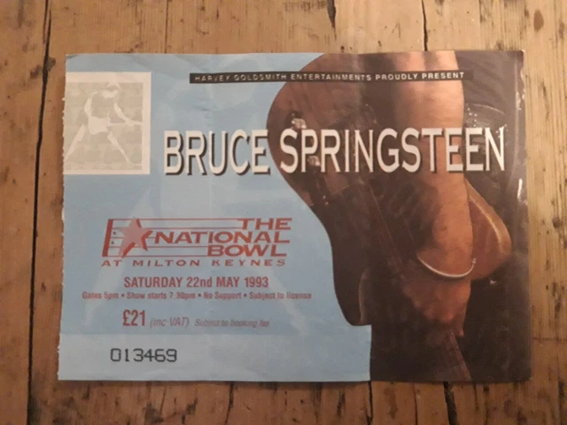BRUCE SPRINGSTEEN TICKET STUB MILTON KEYNES 22nd MAY, 1993 EUR 5,88 ...