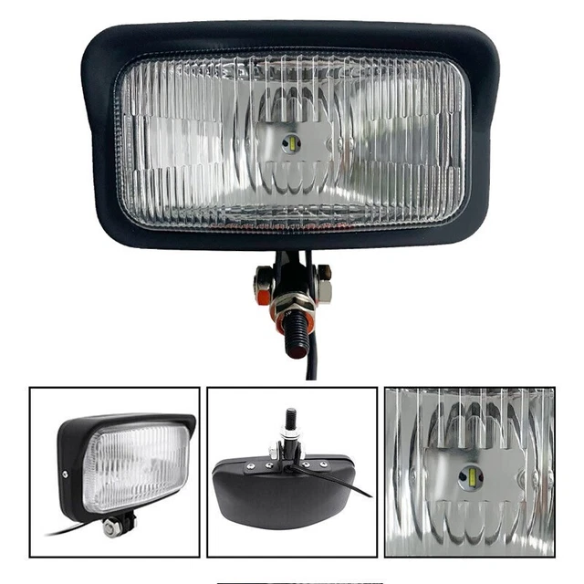 VINTAGE SQUARE HEADLIGHT For Harley Chopper Bobber Custom Cafe Racer ...