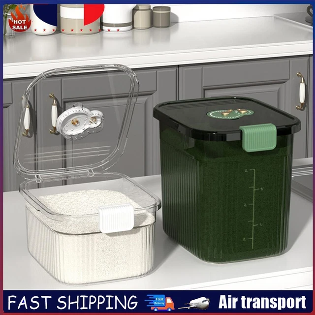 5/10KG FLOUR STORAGE Tank Large Capacity Cereal Containers Home Kitchen ...