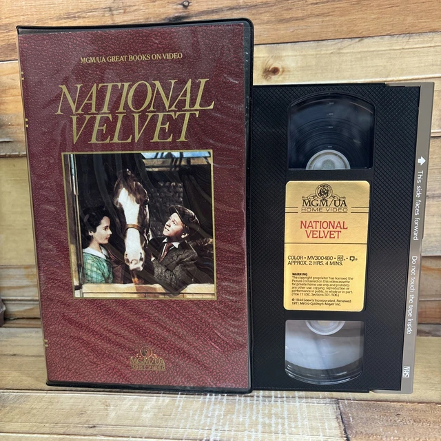 NATIONAL VELVET VHS Tape Used Elizabeth Taylor Original MGM Clamshell £ ...