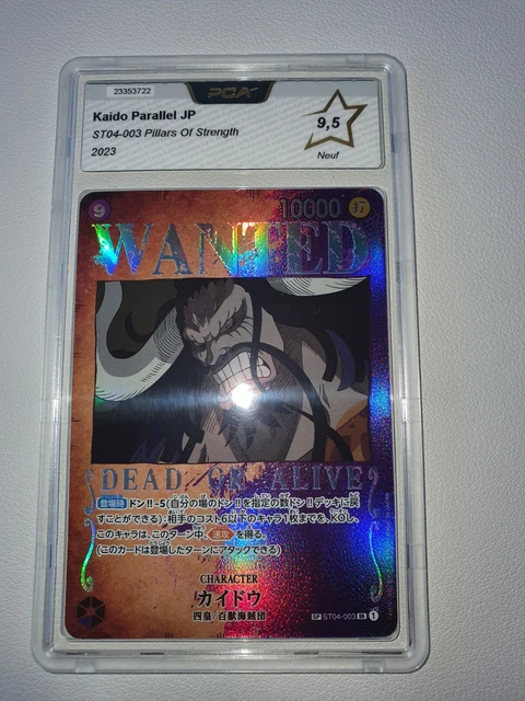 CARTE ONE PIECE PCA 9,5 Kaido Parallel Jap SP Pillars Of Strenght Ultra Rare PCA EUR 1,00 ...
