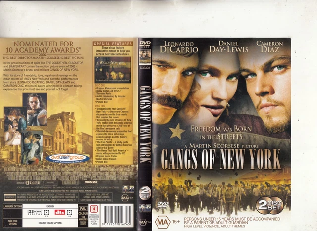 GANGS OF NEW York-2003-Leonardo DiCaprio-Martin Scorsese Picture-Movie ...