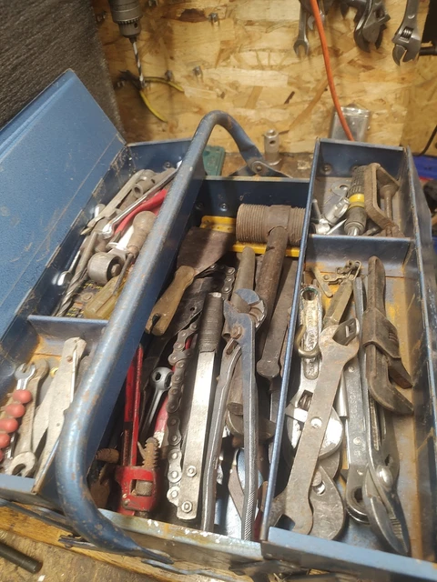 DRAPER BLUE METAL Cantilever Lockable Toolbox And Contents £18.05 ...