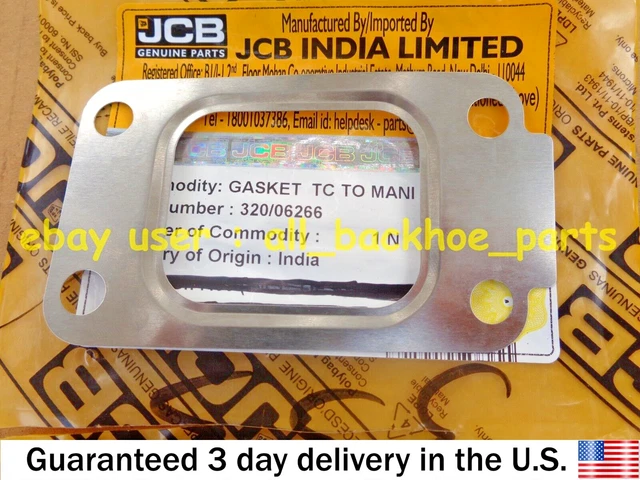 JCB TRACTOPELLE - Véritable JCB Joint D’Étanchéité TC À Collecteur (Pièce Numéro EUR 29,42 ...