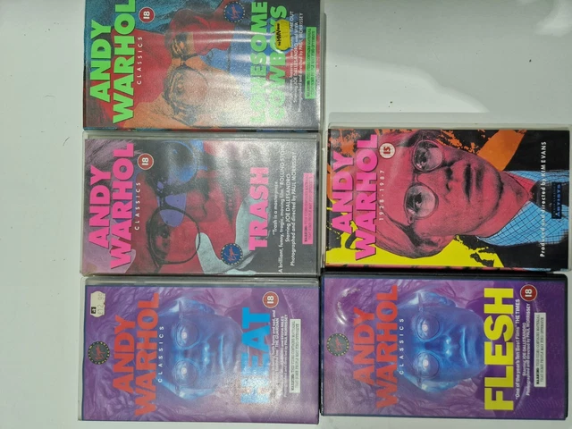 ANDY WARHOL VHS collection: Rare Virgin 1990 and 1991 releases £52.72 ...