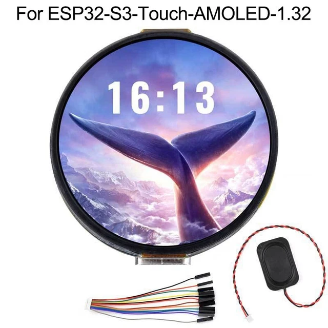 1.32 INCH AMOLED Display For ESP32 S3 Board for IoT and Smart Device ...