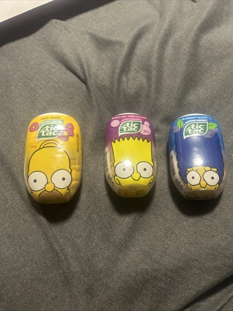 VHTF 2019 UNOPENED Tic Tac Mints THE SIMPSONS Limited Edition COMPLETE ...