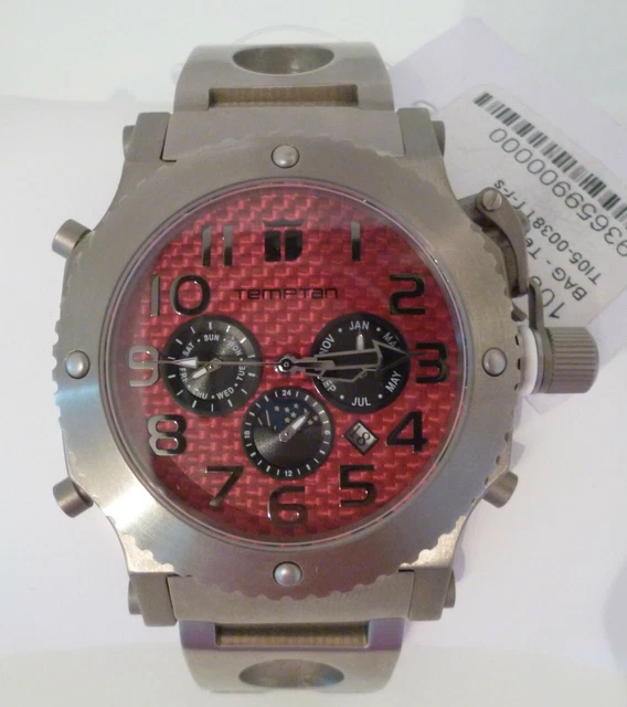 TEMPTAN LUXUS SPORT Massiv Titan Automatik Vollkalender Uhr Neu UVP ...