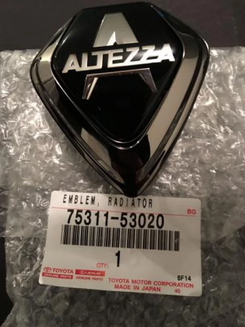 GENUINE TOYOTA ALTEZZA GXE SXE Front Grill Emblem Ornament Black 75311 ...