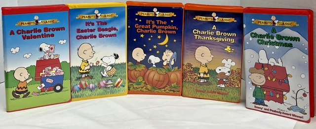 VTG. PEANUTS COMPLETE Classic Holiday Collection 5 VHS Movie Lot Family ...