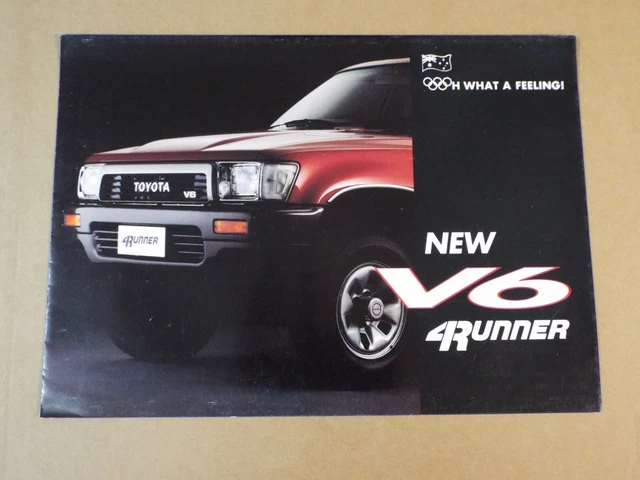 1990 TOYOTA 4RUNNER V6 original Australian foldout brochure $18.90 ...