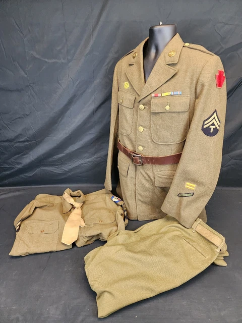 WW2 ALASKA COMMAND And 28th Division Uniform With ID £8.00 - PicClick UK