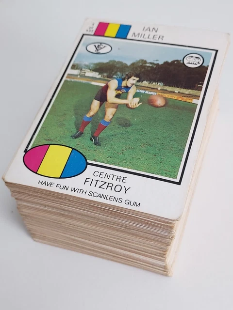 SCANLENS 1976 VFL footy - complete set of 132 football player cards VGC ...