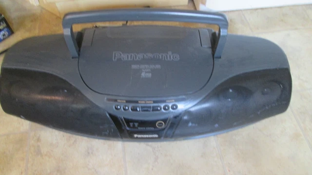 PANASONIC RX-DT75 GHETTO Blaster Radio /Cassette/ CD Player Boombox ...