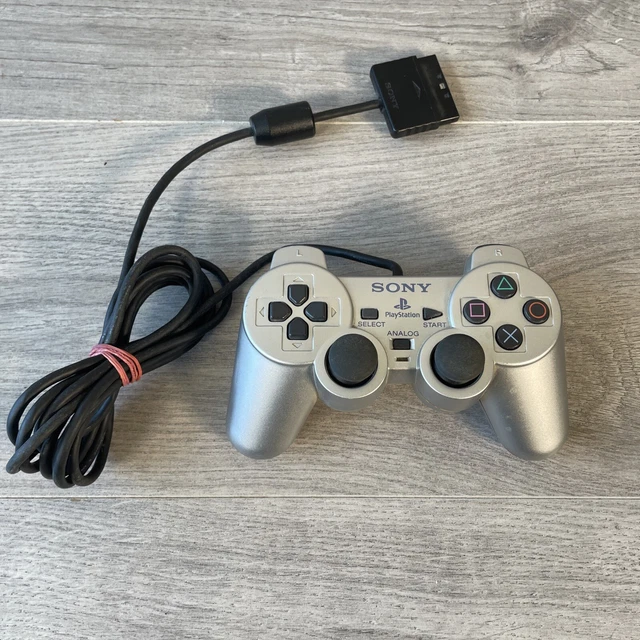 OFFICIAL GENUINE SONY PS2 Playstation DualShock 2 Controller - Silver ...