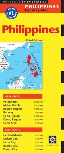 PHILIPPINES PERIPLUS TRAVEL Map (Periplus Maps) £3.60 - PicClick UK