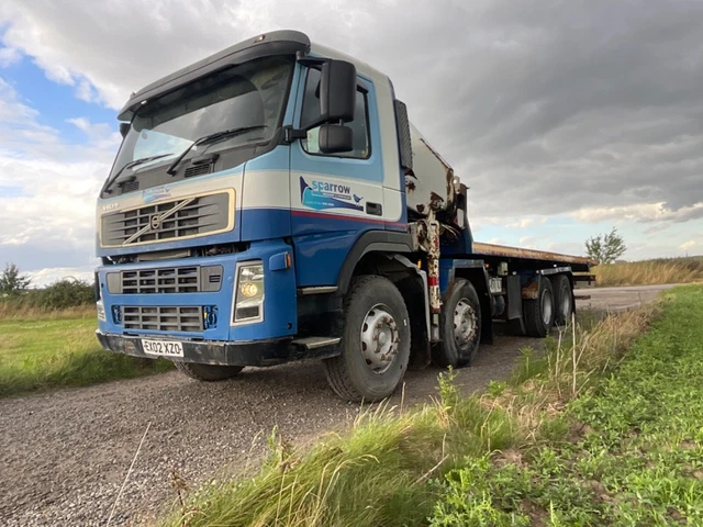 2002 VOLVO FM12 8x4 Recovery Hiab Crane Accident Unit Tilt and Slide ...