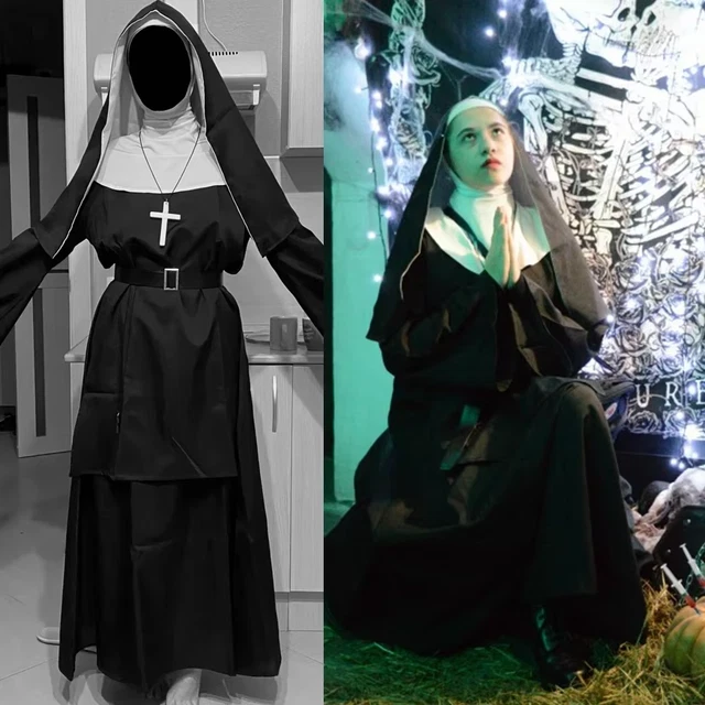 HORROR FILMS THE Nun Cosplay Costume the Conjuring Cosplay Black Women ...