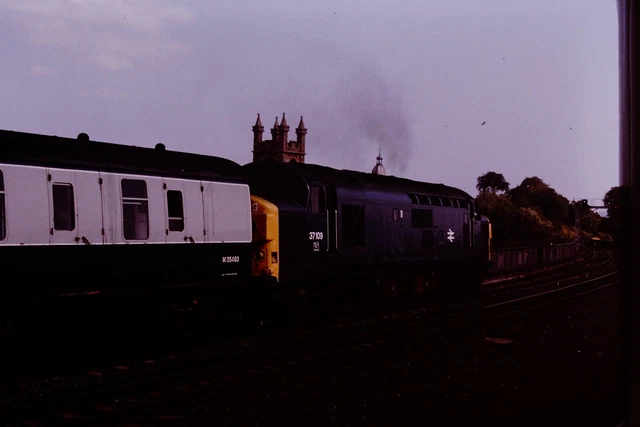 1980S BRITISH RAIL BR Diesel Loco 37109 Scottish Railway Slide 1849 £3. ...