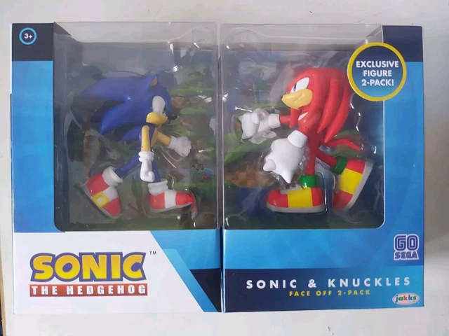 SONIC THE HEDGEHOG Face Off Sonic & Knuckles Exclusive 2 Figure Pack £ ...