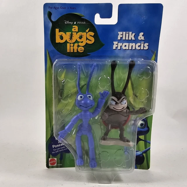 FLIK & FRANCES A Bug's Life Disney Pixar Action Figure Boxed MOC Mattel ...