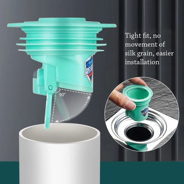 SHOWER DRAINER ONE Way Valve Floor Drain Water Pipe Plug Anti odor ...