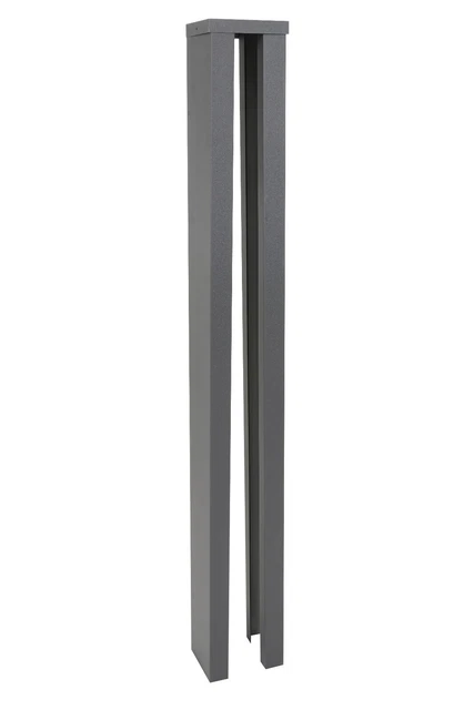 SLOTTED CONCRETE FENCE Post Extender Graphite Grey Free Delivery up to ...