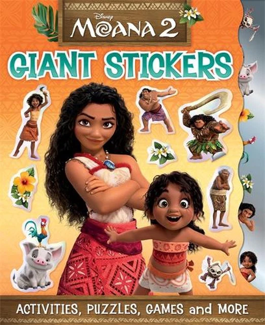 DISNEY MOANA 2: Giant Stickers by Walt Disney Paperback Book £9.49 ...