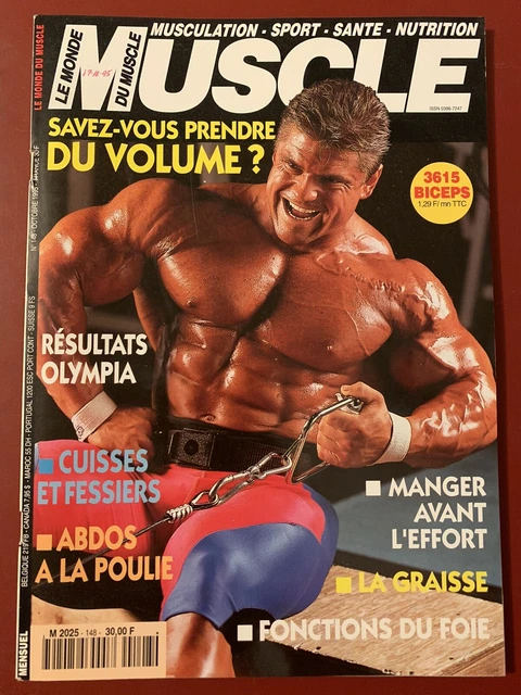 1995 LE MONDE DU MUSCLE Oct #148 Big Eddie Robinson Cover! Alan ...
