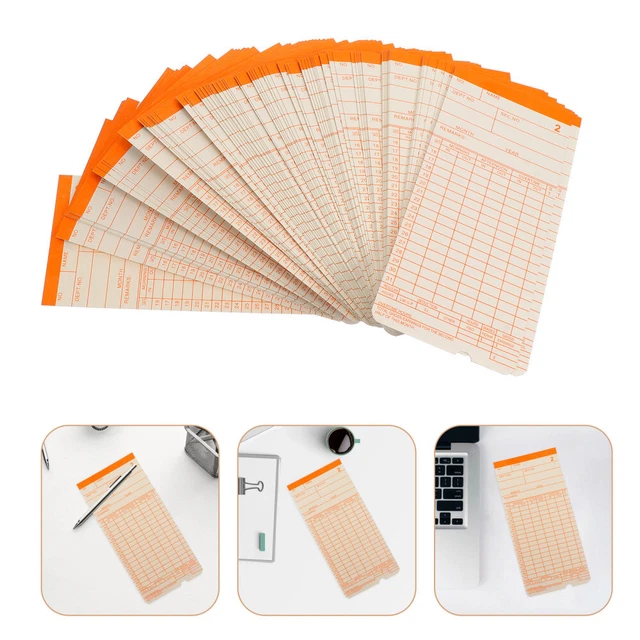100 SHEETS ATTENDANCE Cardstock Paper Time of Office Recorder Test £15. ...