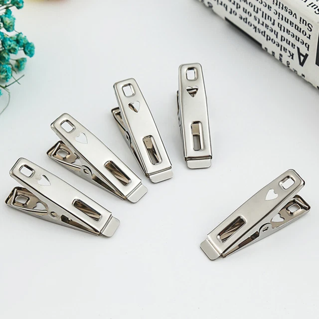 100 PCS/PACK PORTABLE Clothes Line Clips for Drying Clothing EUR 20,83 ...