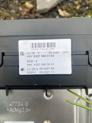MERCEDES S-CLASS W221 Relay Box Front Fusebox Relay Plate Relay ...
