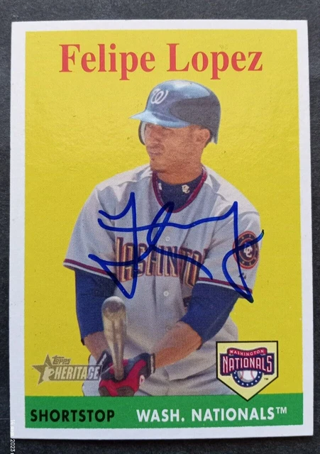 2007 TOPPS (PATRIMOINE) SIGNÉ : Felipe Lopez, NATIONAUX #55 EUR 4,34 - PicClick FR